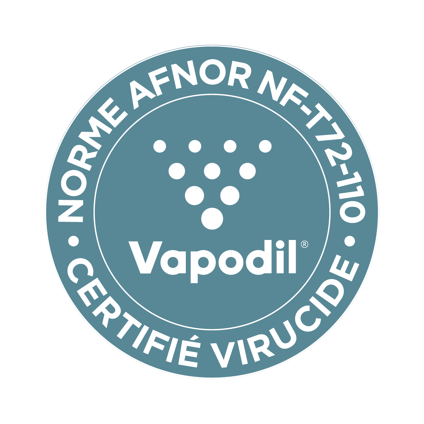Certifiée AFNOR / NF T72-110 en 2020 - Vapodil